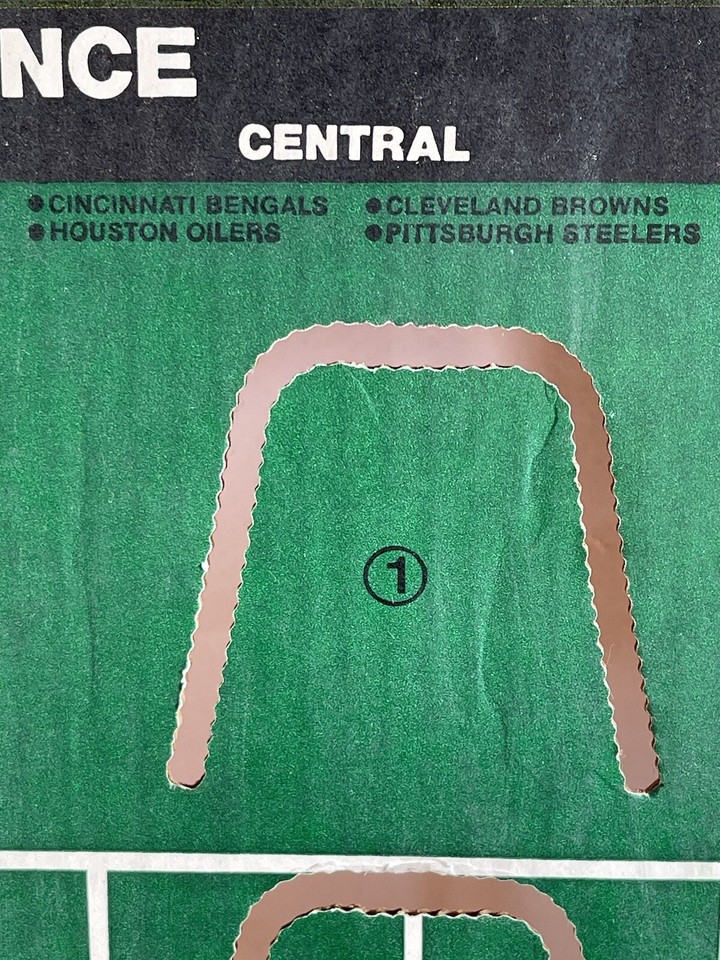 VTG 1977 NFL STANDINGS BOARD MINI HELMETS COMPLETE SET W/ CARDBOARD ...