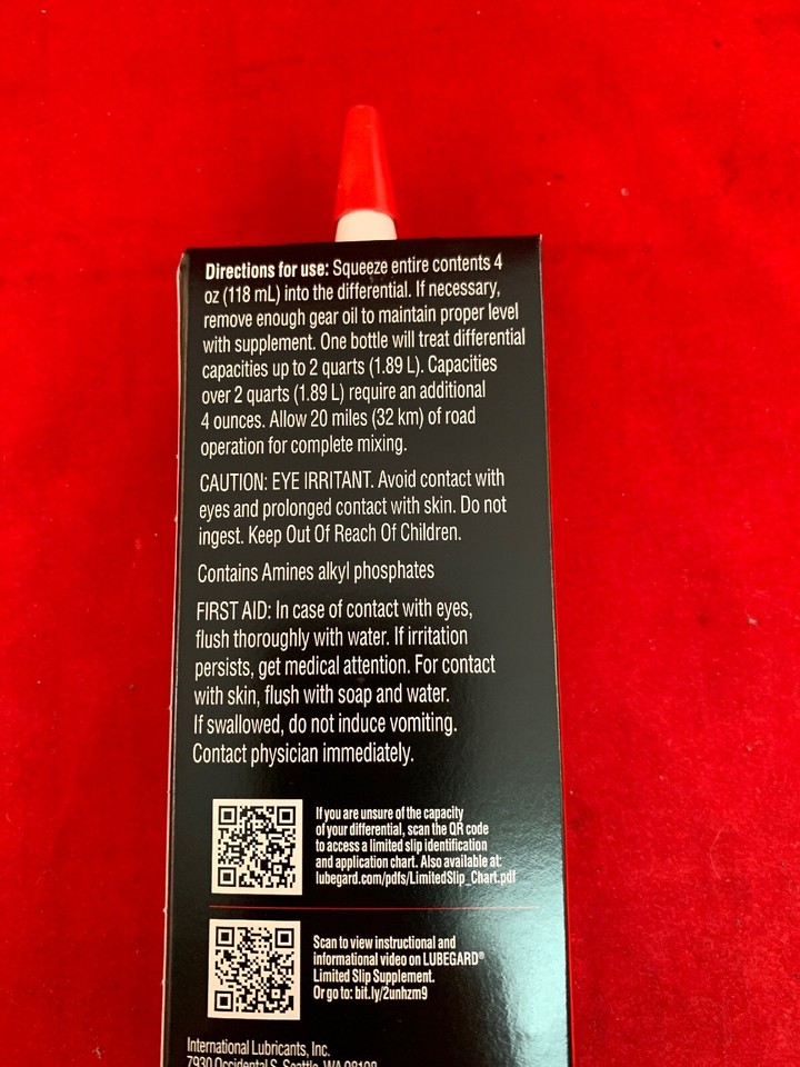 LUBEGARD Limited Slip POSI TRAC REAR END ADDITIVE 42851 FRICTION ...