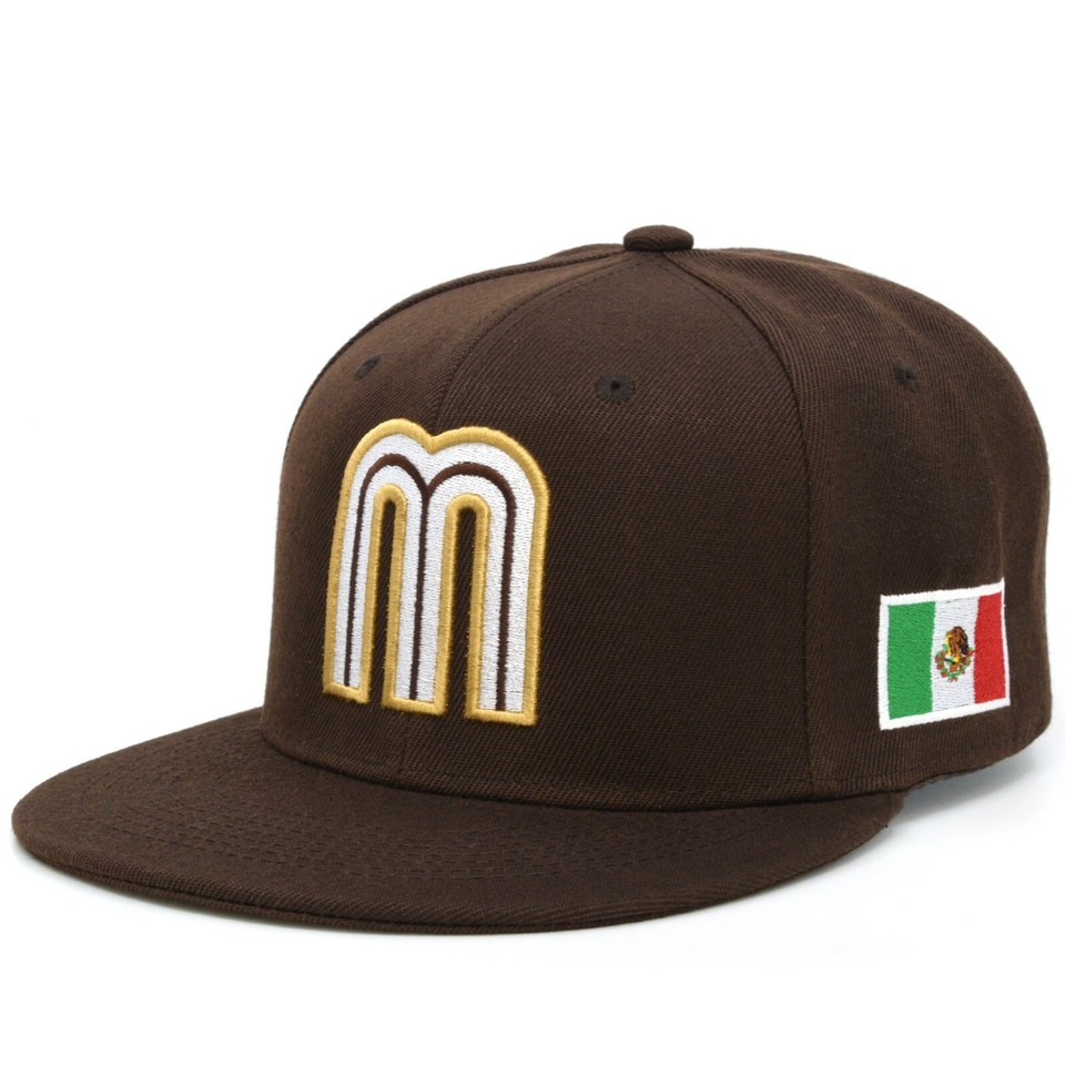 Mexico Snapback Hat Flag 3D M Embroidery Mexico Baseball Acrylic Cap ...