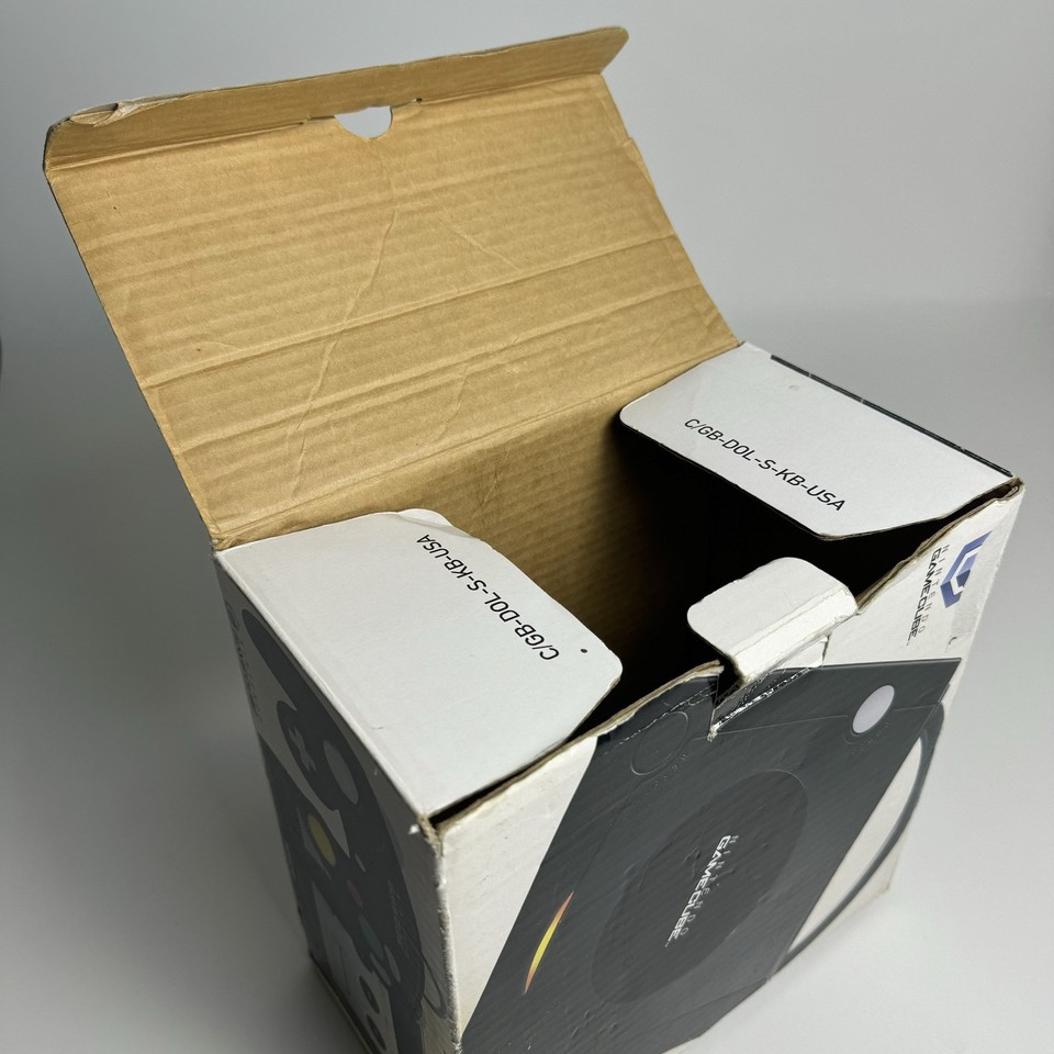 Nintendo Gamecube Jet Black Console BOX ONLY No Inserts See Pics for ...