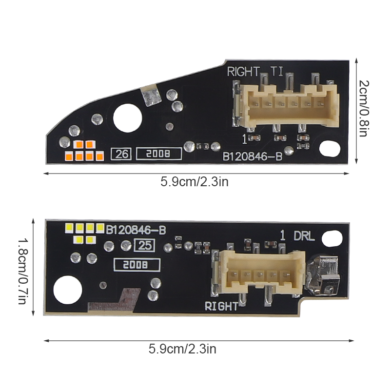 Right Left Daytime DRL Turn Signal LED Boards Headlight For VW T-CROSS ...