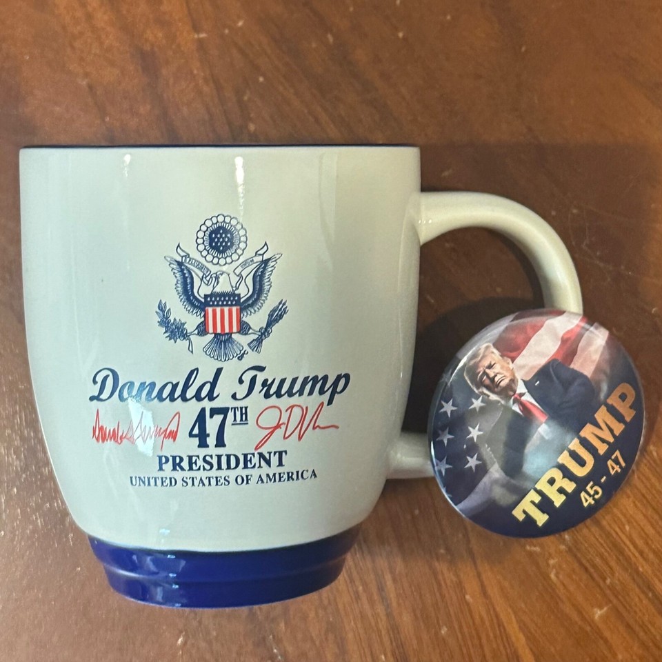 2pc Set Trump 47th President or 60th Inauguration Coffee Mug Bistro ...