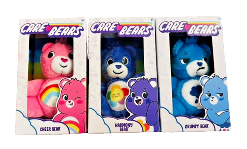 3 LOT NEW Care Bears Mini Micro 3" Inch Plush - GRUMPY HARMONY CHEER ...
