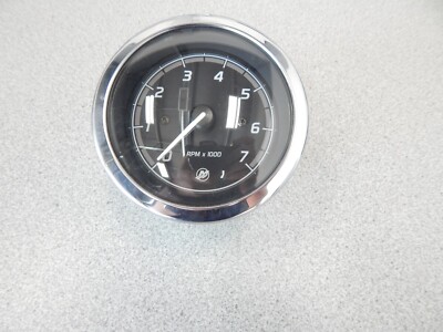 Mercury Marine Outboard Black/Chrome Tachometer Gauge 7K - 79-8M6020002 ...
