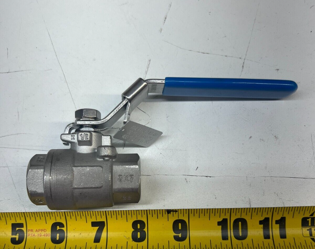 1/2" AT Controls Series 20 Ball Valve 316 SS NS20-TH-0050-XXX FNPT 1000 Psi FP | eBay