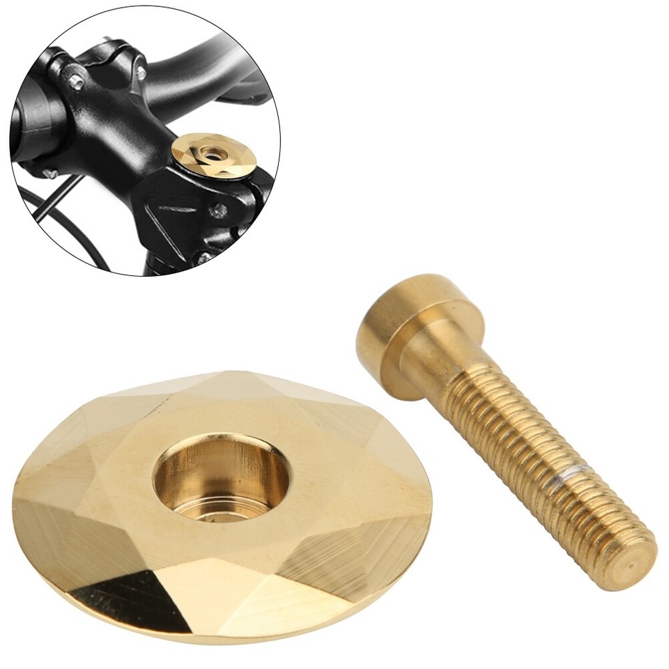 Aluminium Alloy Mountain Bike Headset Stem Top Cap Titanizing Cover ...