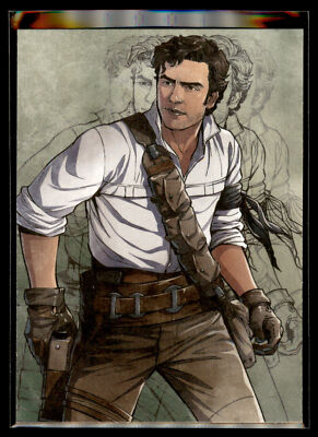 2019 Topps Star Wars Journey Rise Skywalker Illustrated Character Poe ...