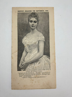 September 1889 HARPER'S MAGAZINE ADVERTISING BROCHURE - BARONNE B ON ...