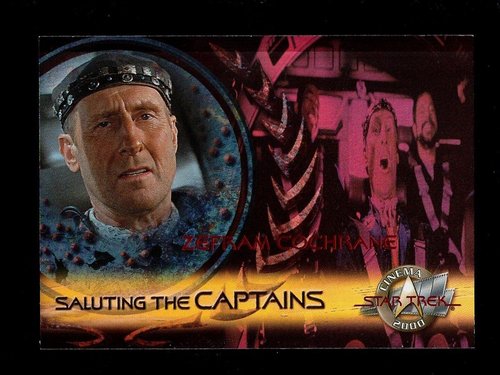2000 SKYBOX STAR TREK SALUTING THE CAPTAINS SC9 ZEFRAM COCHRANE | eBay
