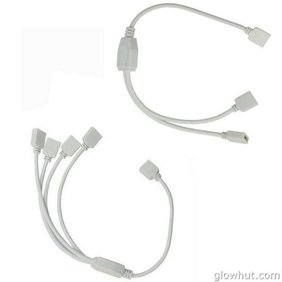 5050 RGB LED strip splitter 2 4 6 way connector female 4 hole male to ...