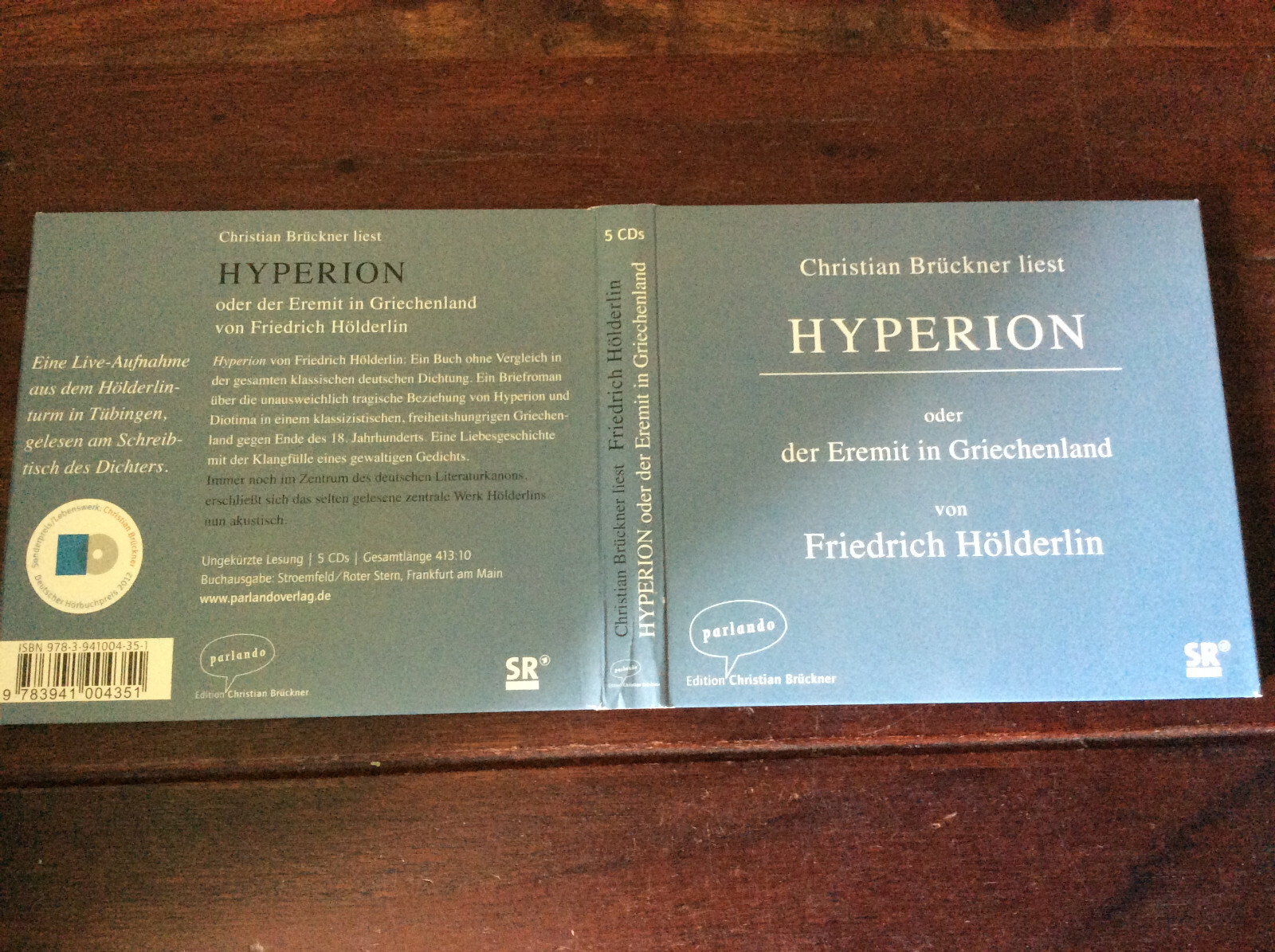 Hölderlin - Hyperion oder der Eremit in Griechenland [5 CD] Christian ...