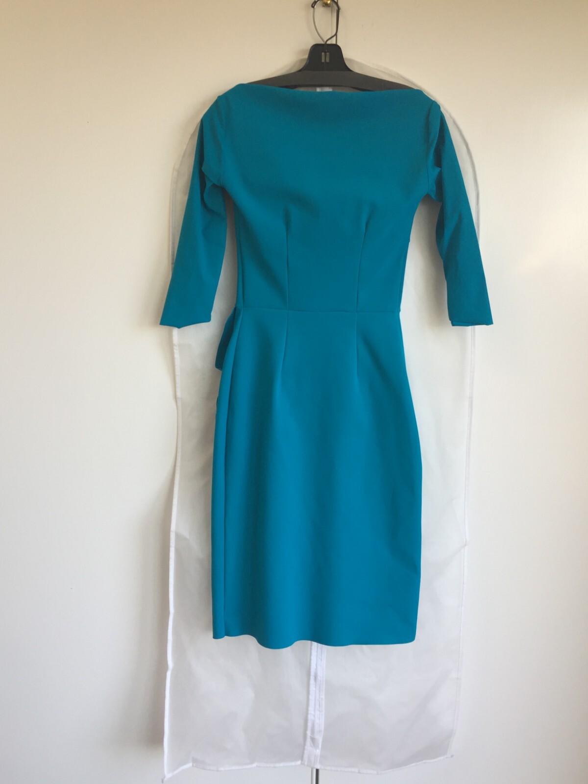 NWT Chiara Boni Kate Off-The-Shoulder Cut-Out Dress 6 U.S. Tourmaline ...