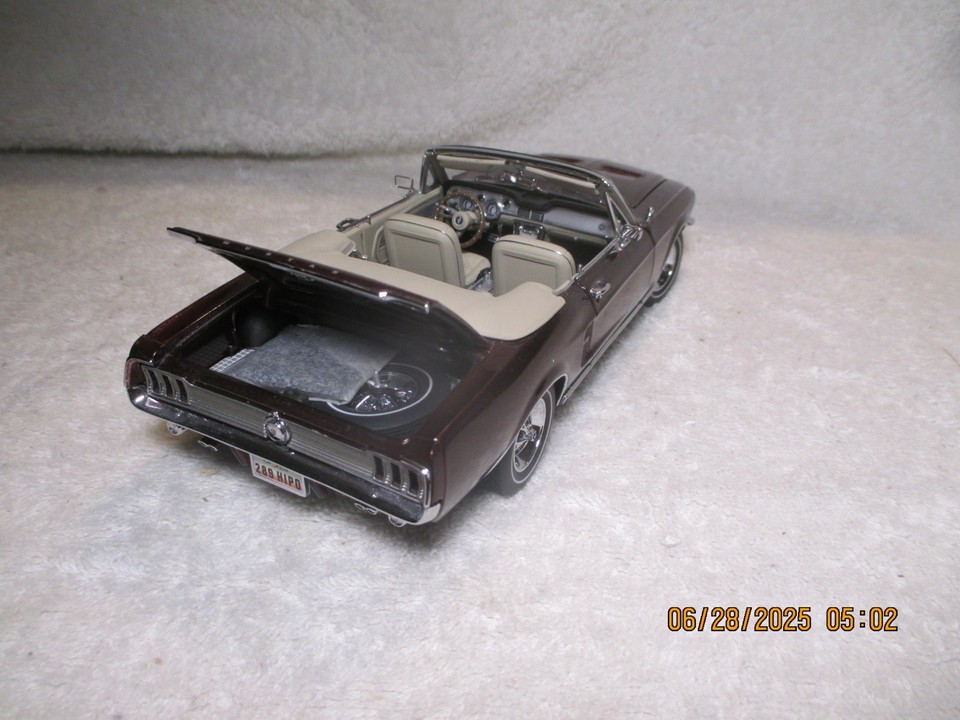 GMP 1967 FORD MUSTANG GT CONVERTIBLE IN MAROON LIMITED EDITION | eBay