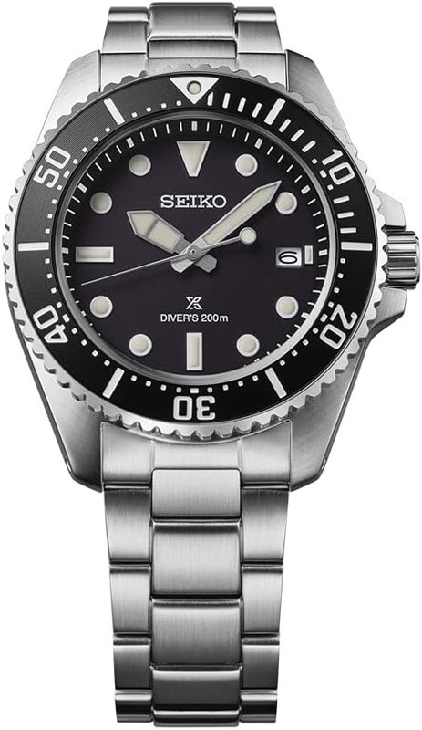 Seiko Prospex SBDJ063 Black Dial Diver Scuba 200m Solar Stainless Men ...