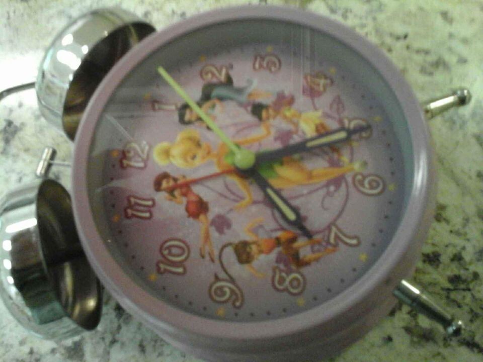 Disney Tinkerbell Double Bell Alarm Clock. Great condition. | eBay