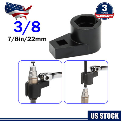 7/8-Inch 3/8" 22mm Offset Oxygen O2 Sensor Socket Wrench Removal Tool ...