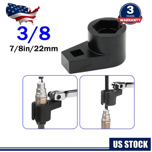 7/8-Inch 3/8" 22mm Offset Oxygen O2 Sensor Socket Wrench Removal Tool ...