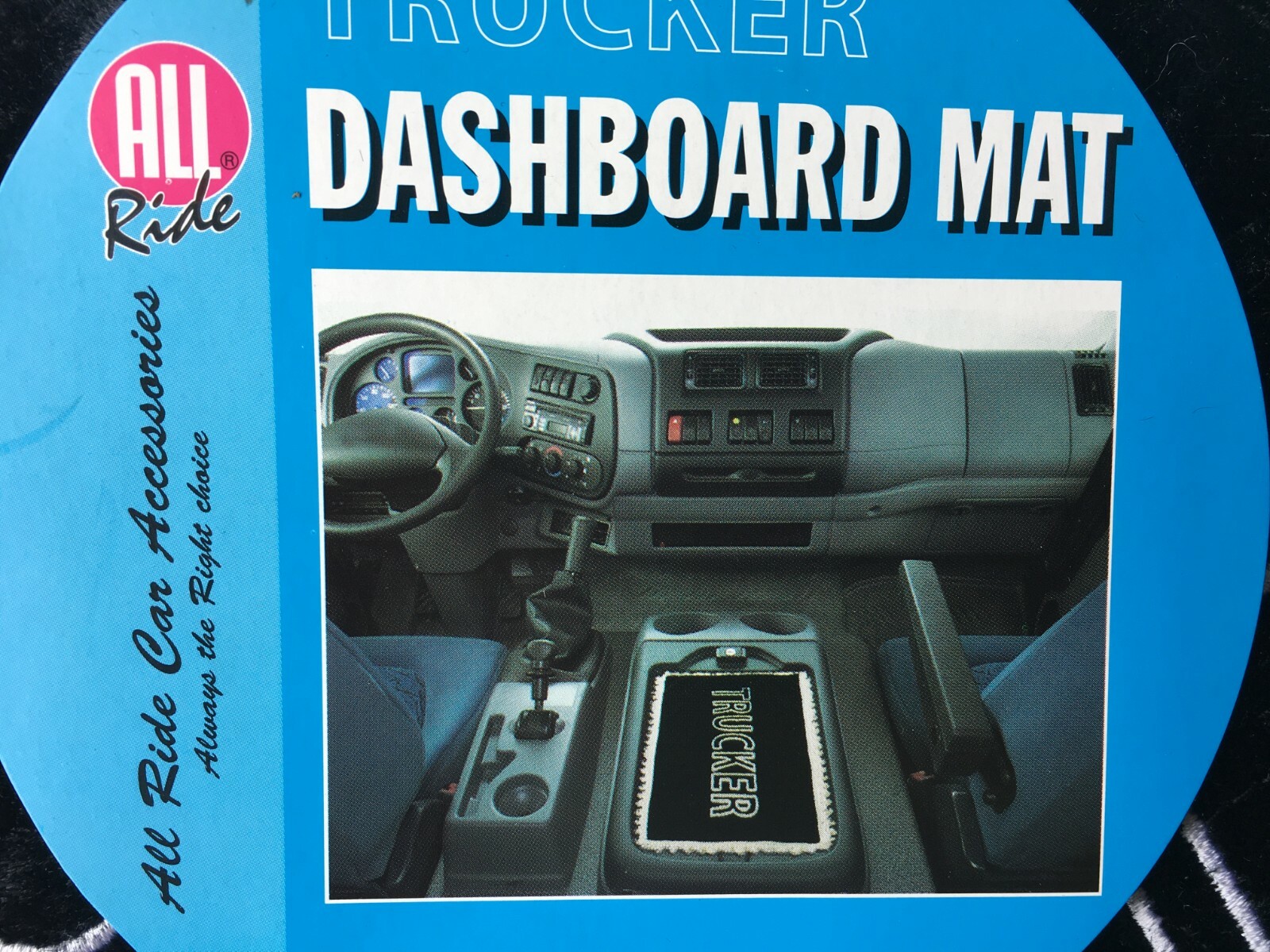 Truck HGV DASH MAT Black and White Lorry Cab Dashboard in cab ...