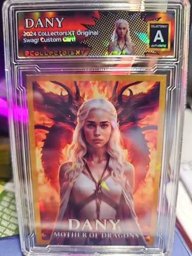 Daenery's Targaryen DANY Mother Of Dragons Cracked Ice Thrones! Custom Card | eBay