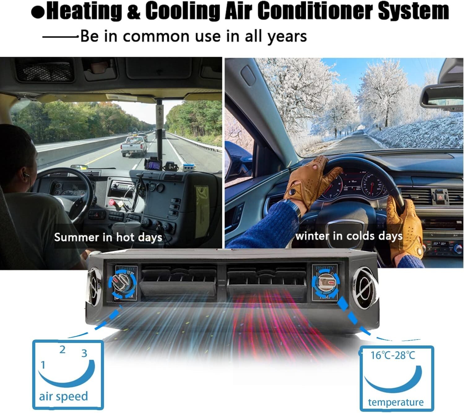 12V Universal Underdash Electric Air Conditioner AC Auto Car Truck Cool ...