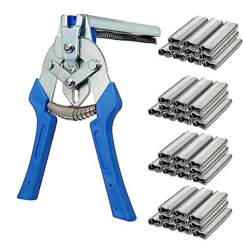 Type M Hog Nail Ring Pliers Kit with 2400Pcs M Clips for Fence ...