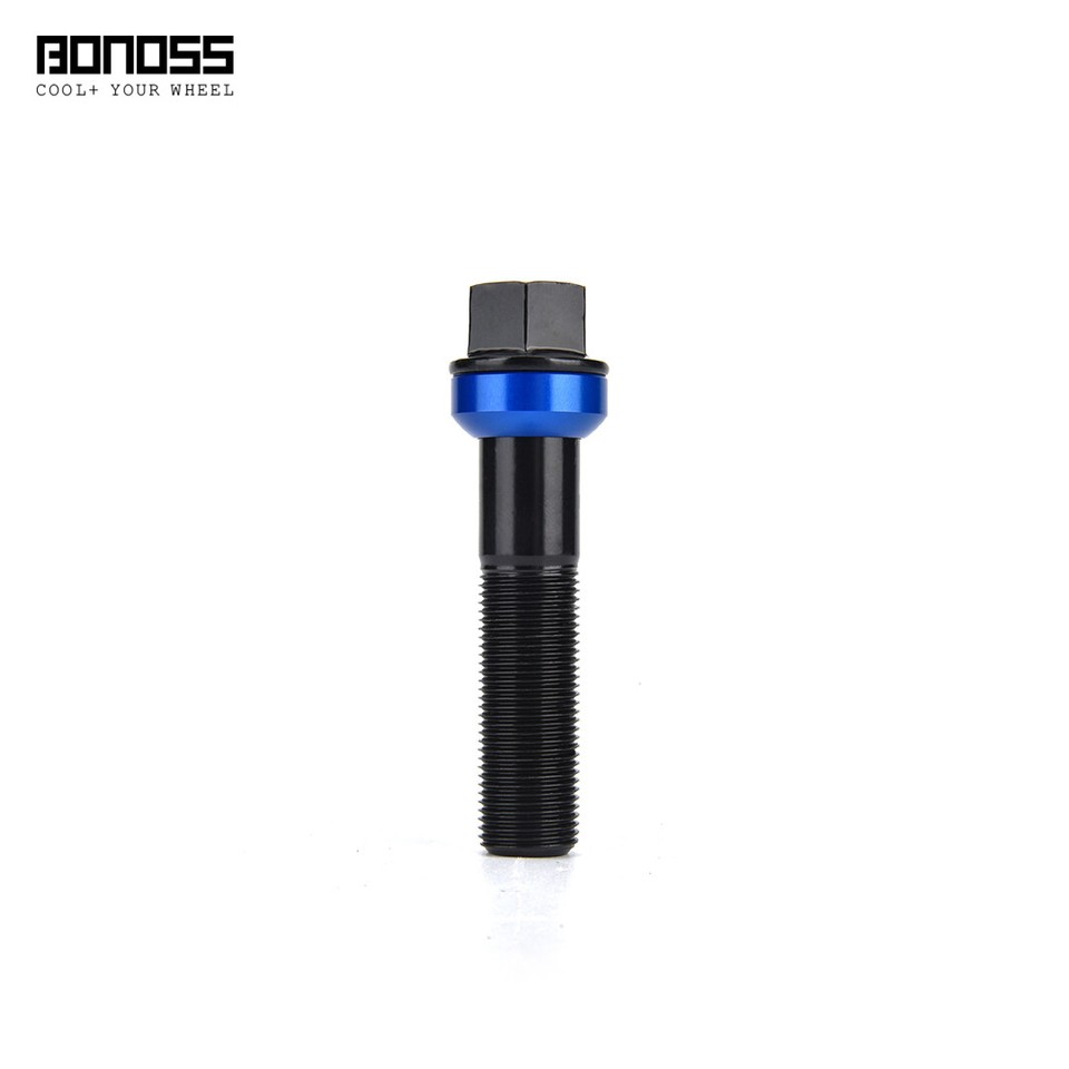 BONOSS 20x Black 14x1.5 Alloy Wheel Lug Bolts 55mm for Mercedes GLC GLE ...
