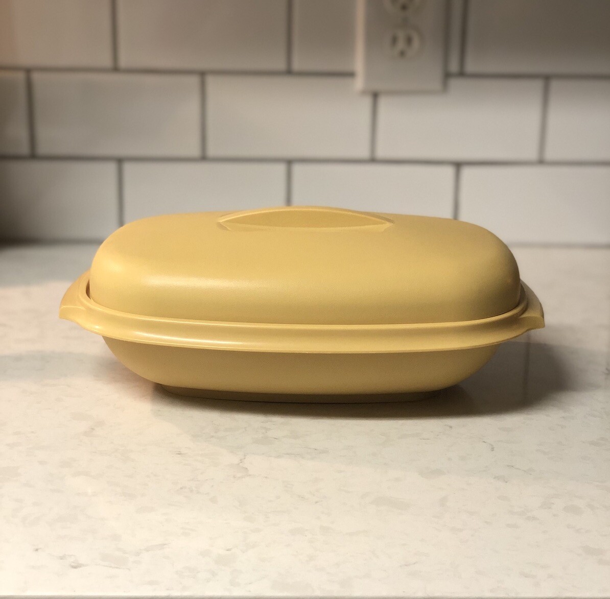 Vintage Tupperware Microwave Steamer 4 Piece Set Harvest Gold Yellow | eBay