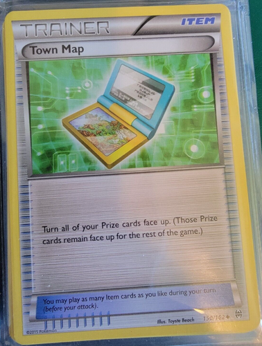 Town Map # 150/162 XY: Breakthrough Set Pokemon Trading Cards TCG Games ...