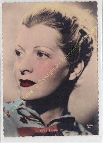 RPPC STAR Lisette Lanvin Photo Studio Piaz Edit P.I.17 | eBay Australia