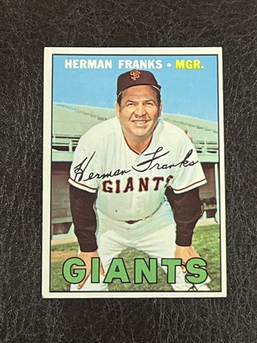1967 Topps Herman Franks #116 EX-NM San Francisco Giants | eBay