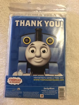 Thomas the Tank Train Engine Thank You Postcards with envelopes and ...