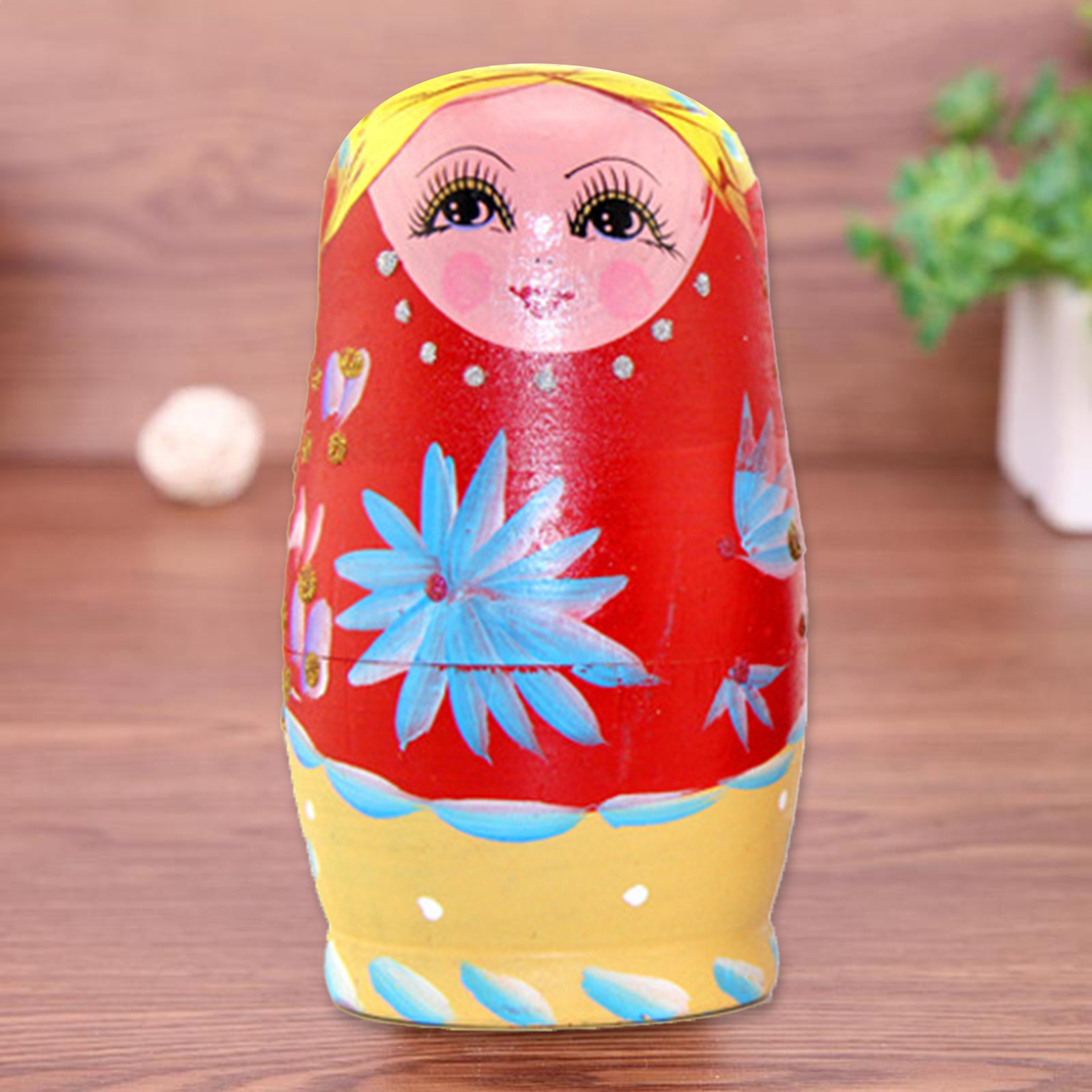 1 Set Stacking Doll Eco-friendly Eye-catching Girls Russian Stacking ...