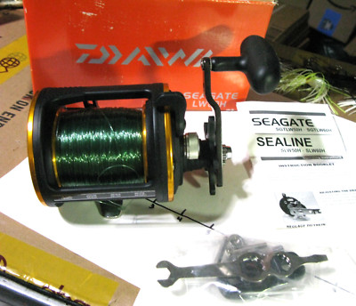 Daiwa Seagate LW60H Big Game Fishing Reel, Manual, Rod Clamp, Wrench ...