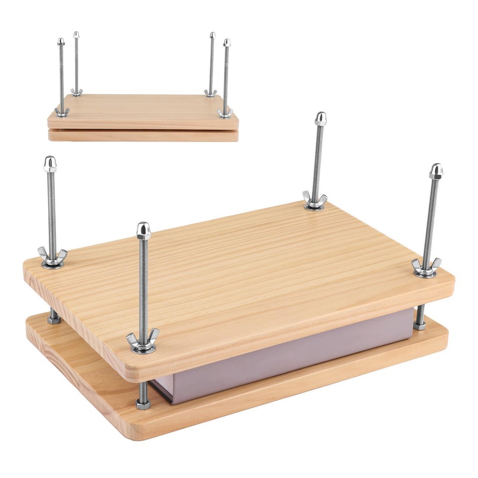 Wooden Book Press Sturdy Portable Multiuse Flat Paper Press Machine for ...