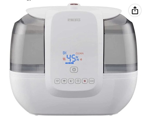HoMedics TotalComfort Ultrasonic Humidifier with UV-C Technology Warm ...