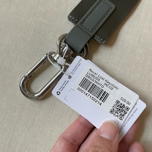Lululemon Never Lost Key Chain - Grey Sage/White Opal | eBay