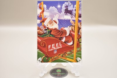 Santa Claus NFL 1997 NFL Holiday Wishes Feel The Power Insert SP ...