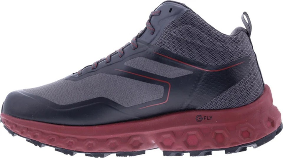 Inov8 Men's RocFly G 390 GTX Dark Grey/Burgundy Boot | eBay