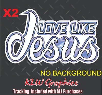 Jesus Saves Cross Decal Sticker Christian GOD Bible FaIth Family Diesel ...