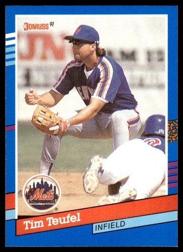 1991 Donruss #370 Tim Teufel New York Mets | eBay