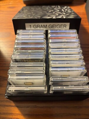 3DP Black Storage Box Holds 20x 1 Gram Geiger Gold Bars In Assay | eBay