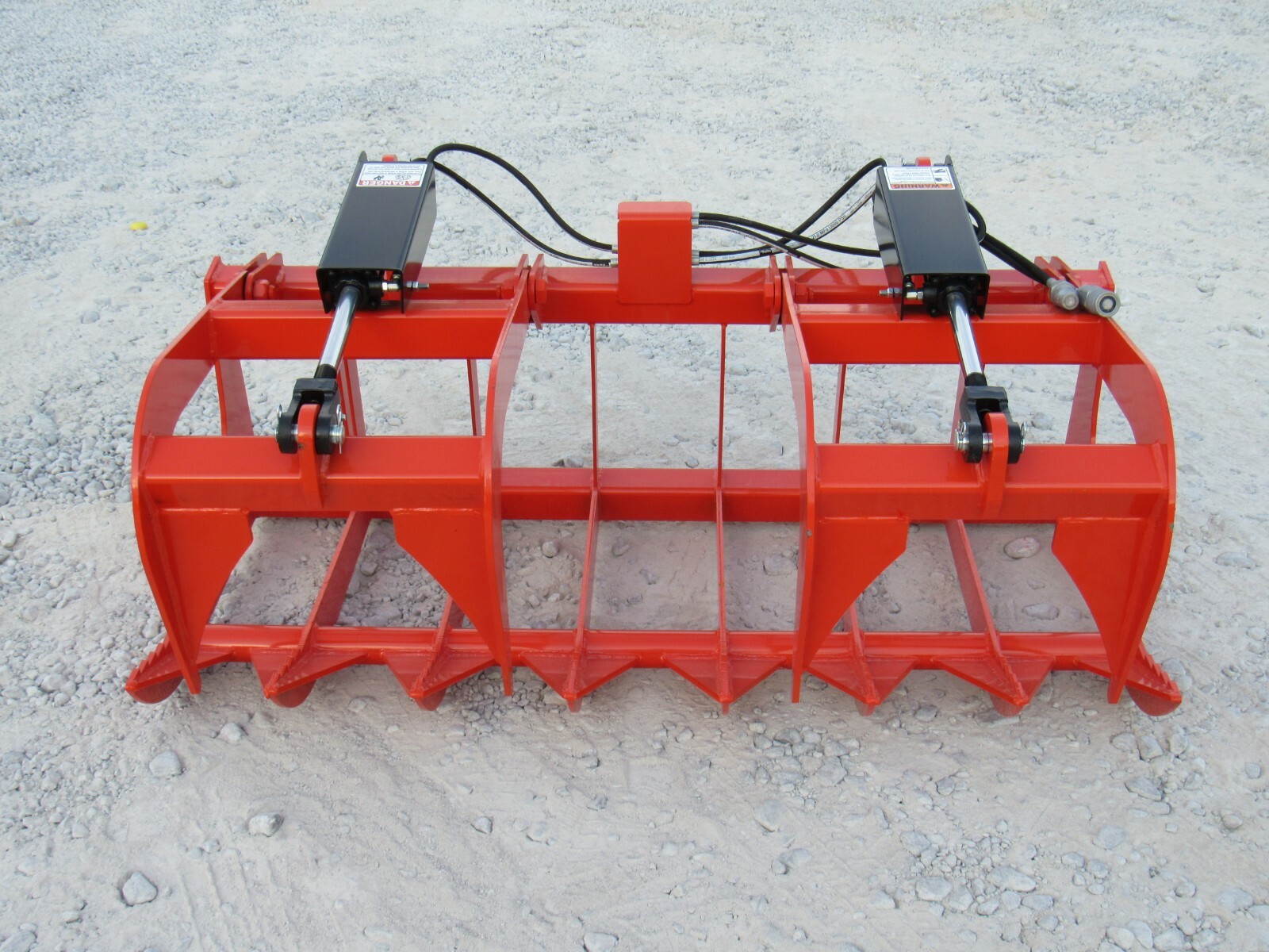 60" Dual Cylinder Root Rake Grapple Attachment Fits Kubota Tractor ...