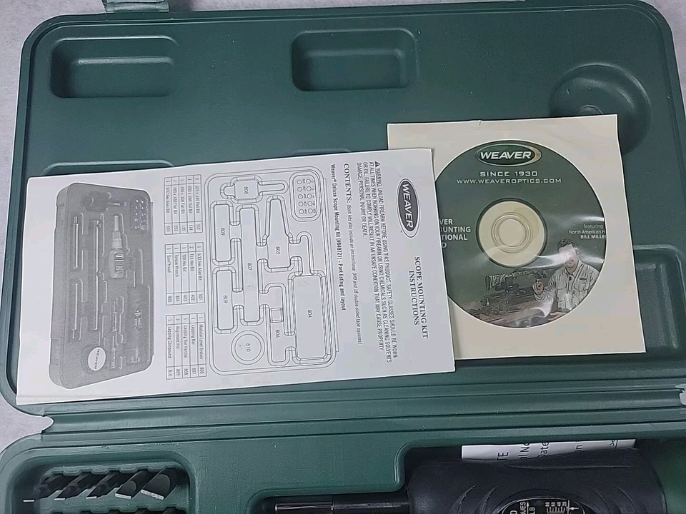 Weaver Deluxe Scope Mounting Kit w/ 1in Alignment Pins/Lapping Compound ...