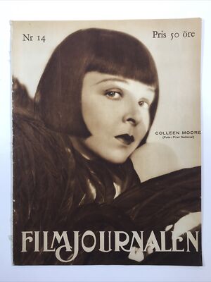 FilmJournalen Magazine in Swedish September 9 1928 Colleen Moore Movie ...