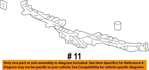GM OEM 14-19 CTS Front Bumper Bumper Components-Center Support 84319671 ...