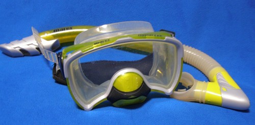 Mares Manatee SCUBA Diving Mask and Barracuda Snorkel Yellow | eBay