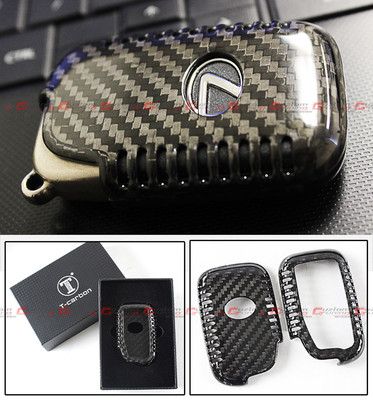 LUXURY CARBON FIBER SNAP ON KEY CASE FOR LEXUS KEYLESS ENTRY SMART FOB ...