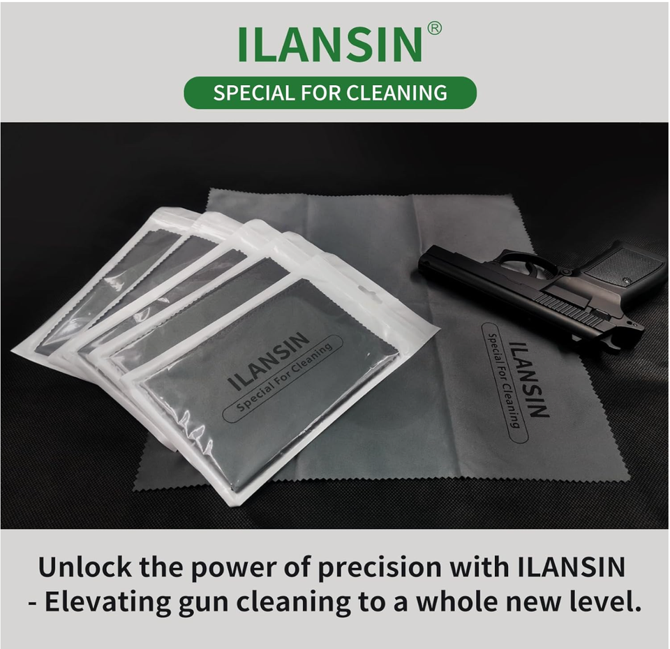 6Pack 12x12" Microfiber Gun Cleaning Cloth Firearm Polishing Rag Lint ...