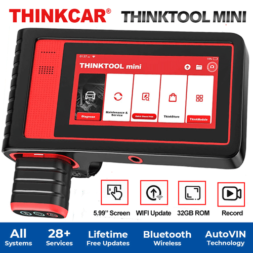 THINKTOOL MINI Bluetooth All System OBD2 Scanner Car Diagnostic Tool ...
