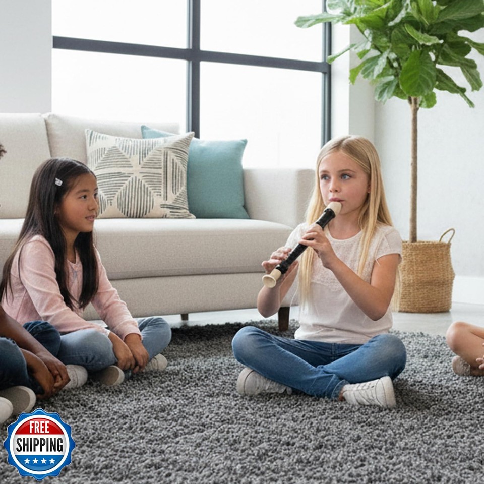 ZAZA- Quality Soprano Recorder with Zipper Bag, Cleaning Rod, and ...